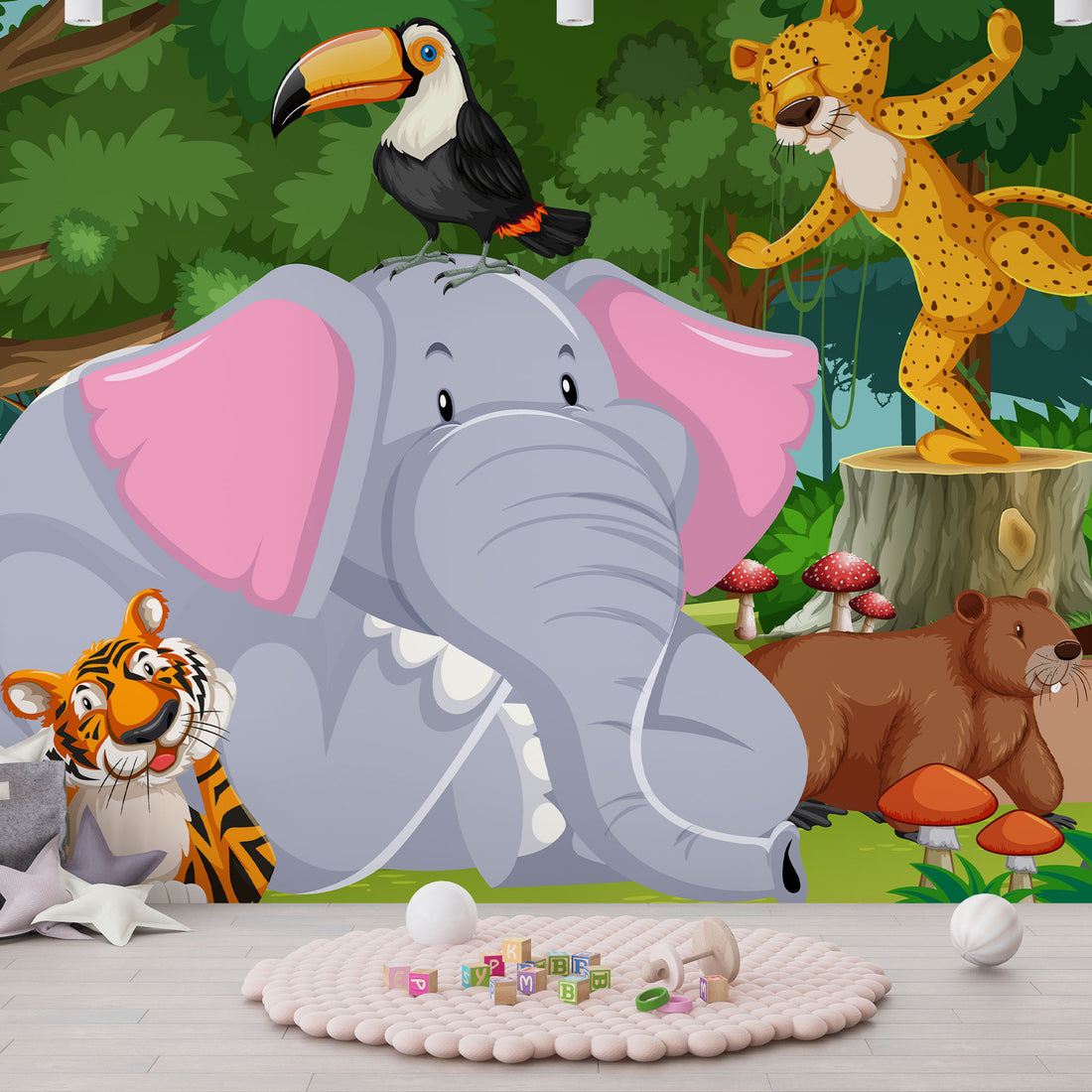 Wall Wrap - Animals in the Forest – Wall Wraps NZ